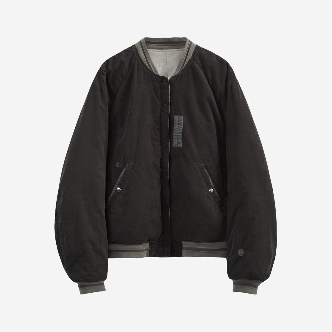 폴리테루 1011 리버시블 플로럴 수베니어 봄버 라이트 세이지 (브라운) - 24SS | Polyteru | KREAM