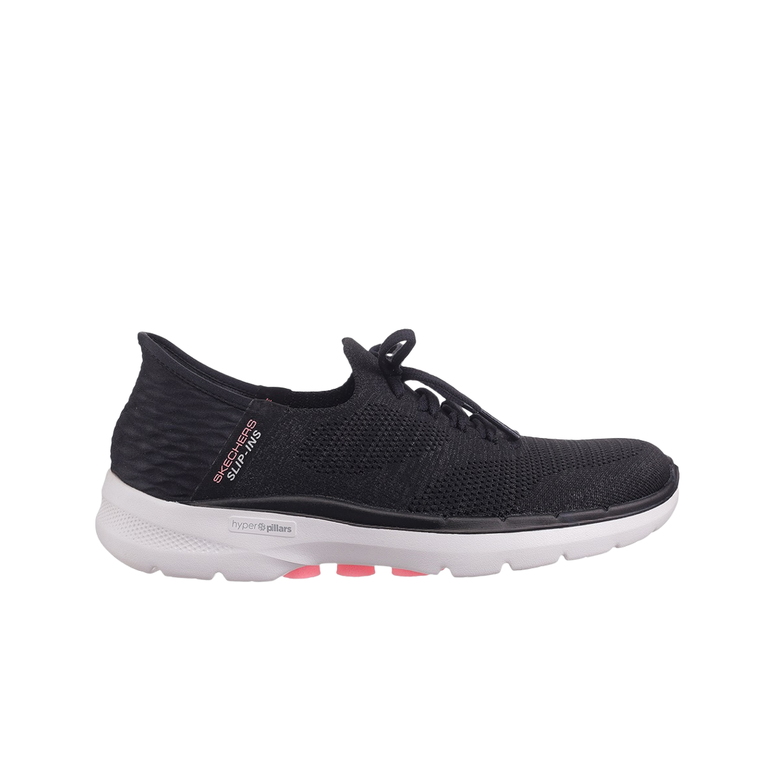 W 스케쳐스 고워크 6 슬립인스 블랙 핫 핑크 Skechers Kream