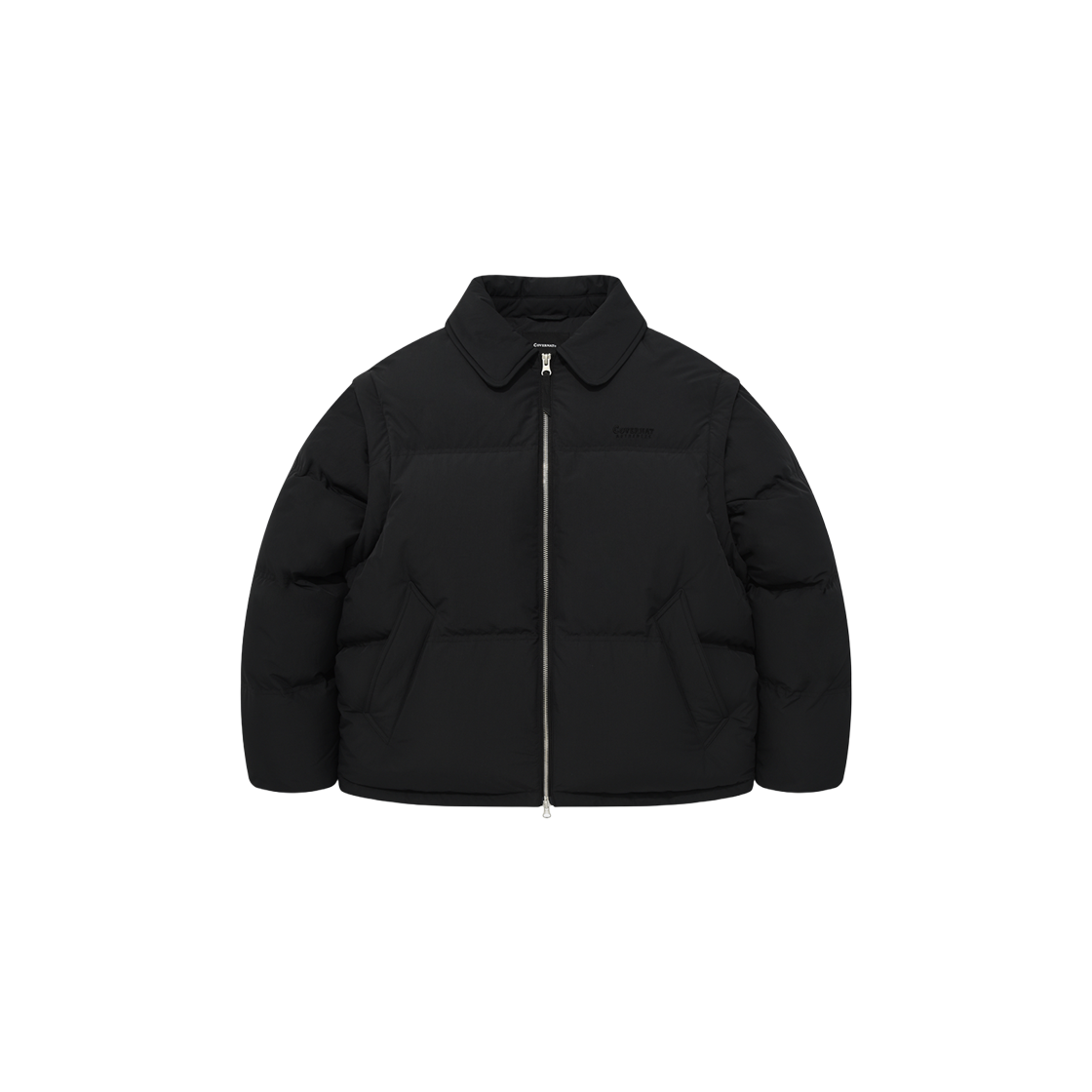 커버낫 RDS 디테쳐블 카라 다운 숏 푸퍼 블랙 | Covernat | KREAM