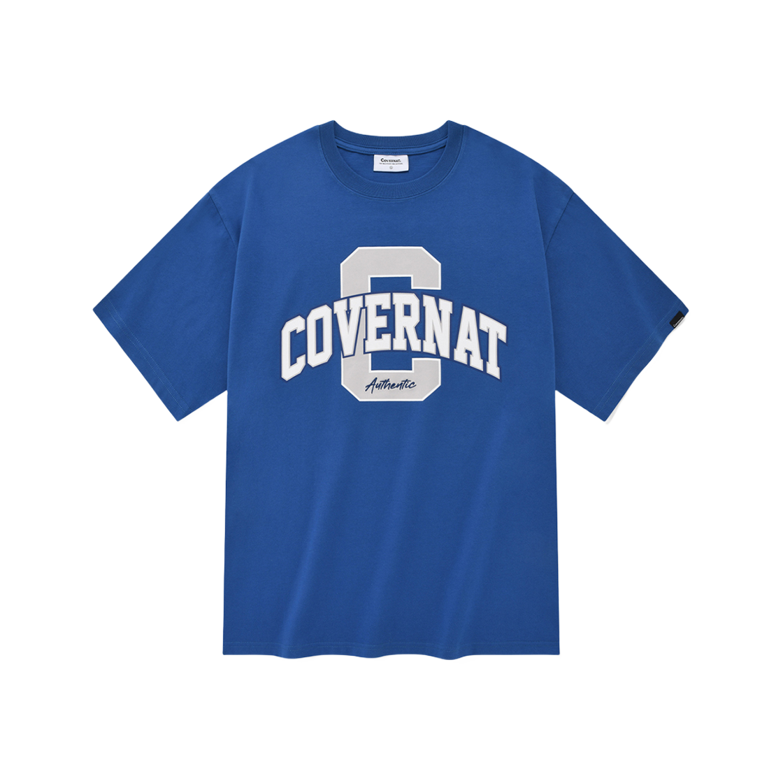 커버낫 아치 C 로고 레이어 티셔츠 블루 | COVERNAT | KREAM