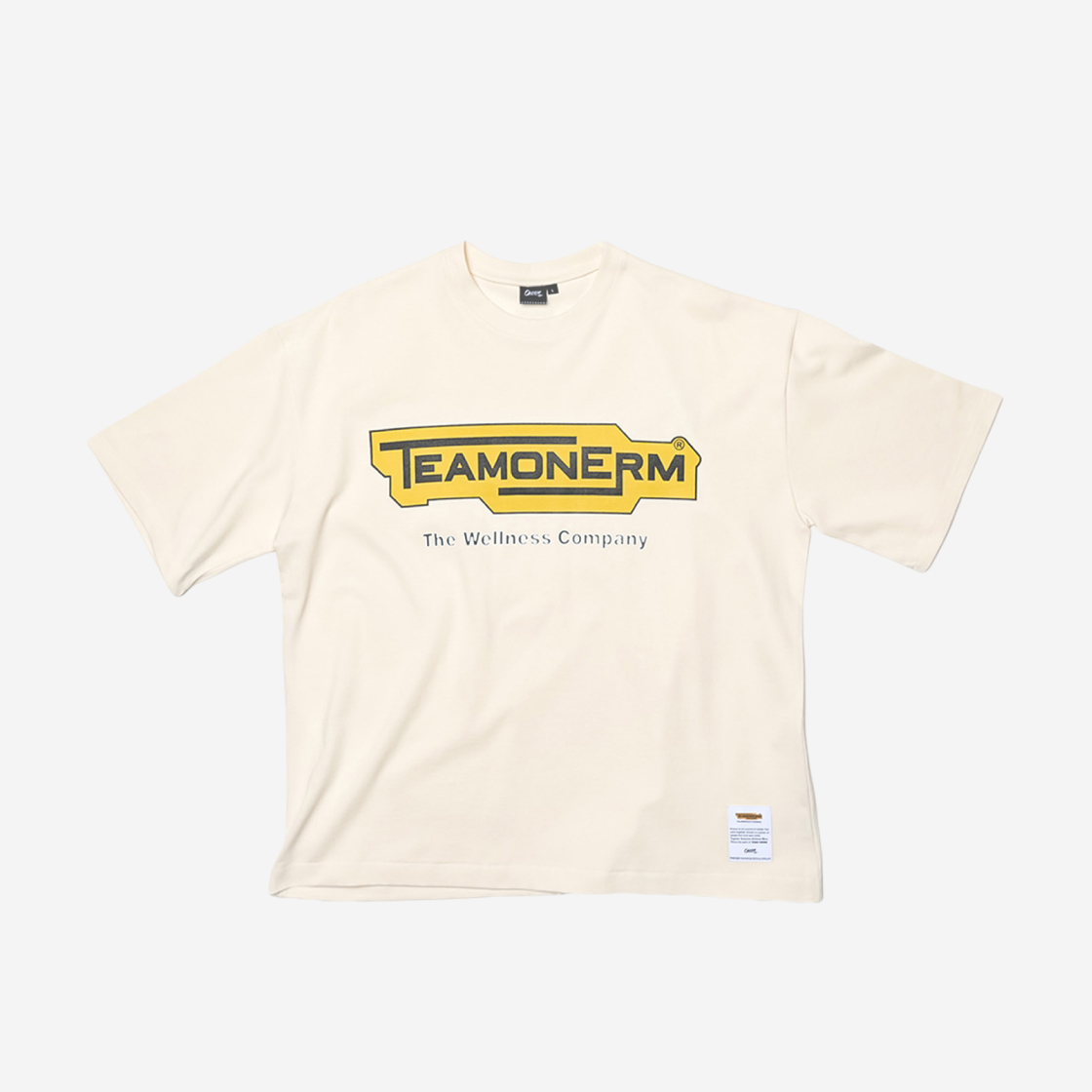 원알엠 테크노 패러디 티셔츠 아이리쉬 크림 | ONERM | KREAM