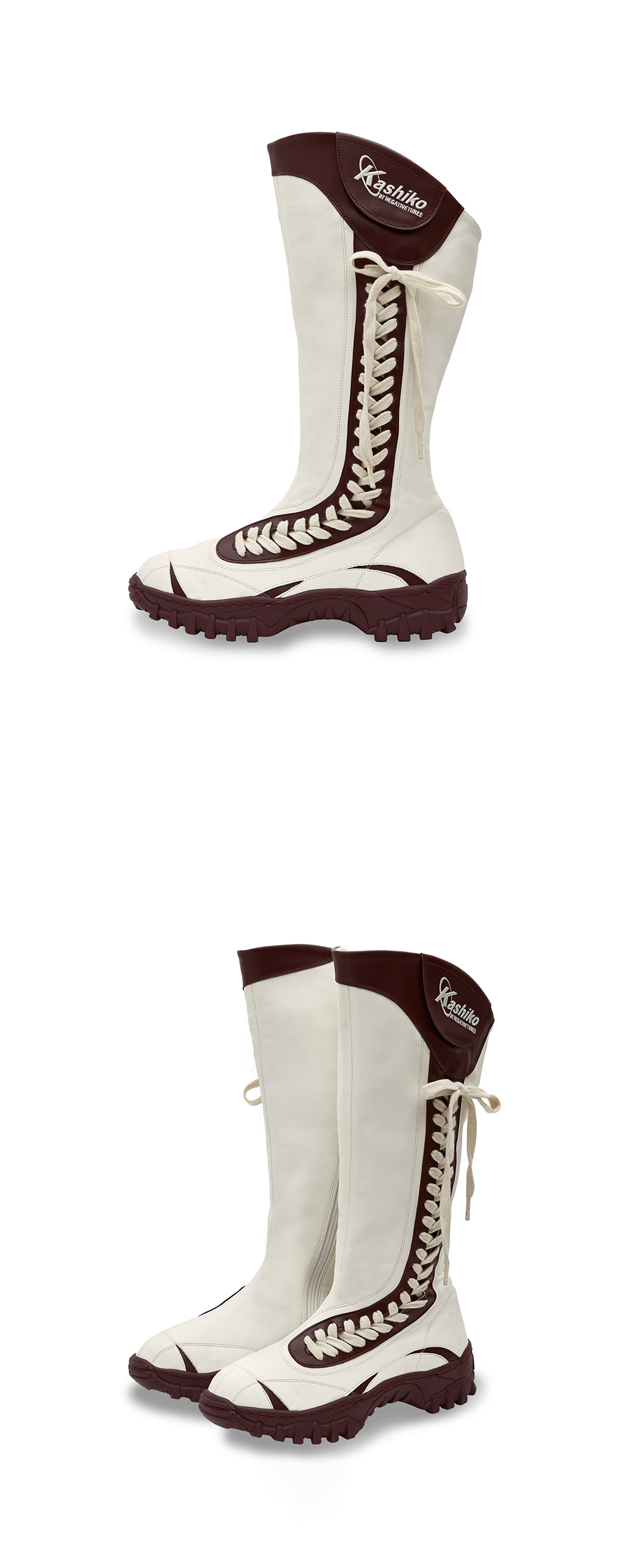 카시코 네거티브쓰리 모터 기어부츠 와인 | Kashiko | KREAM