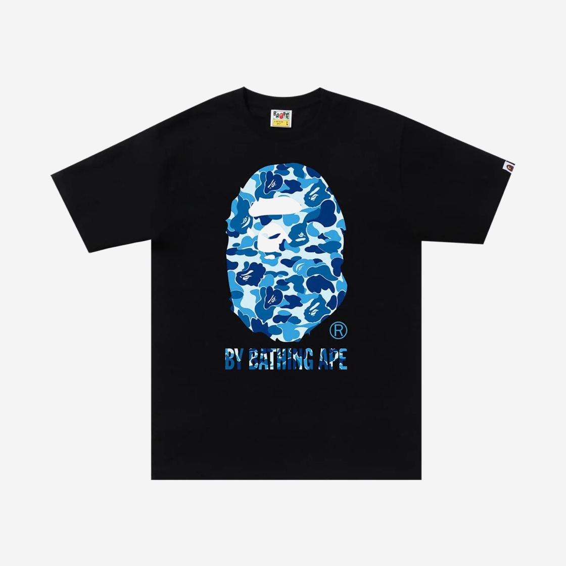 베이프 ABC 카모 바이 베이싱 에이프 티셔츠 블랙 블루 | BAPE | KREAM