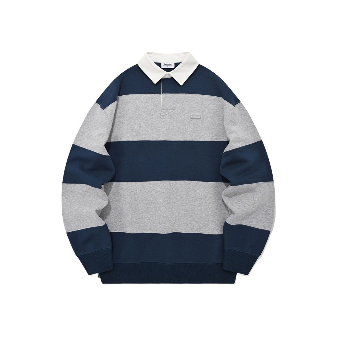 커버낫 스트라이프 럭비 스웨트셔츠 블루 | Covernat | KREAM