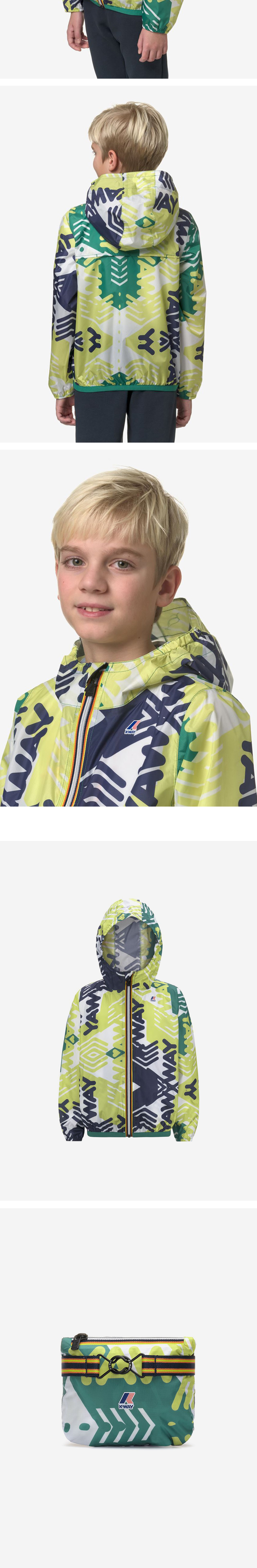 까웨 키즈 르브레 클로드 그래픽 자켓 라임 | K-WAY | KREAM