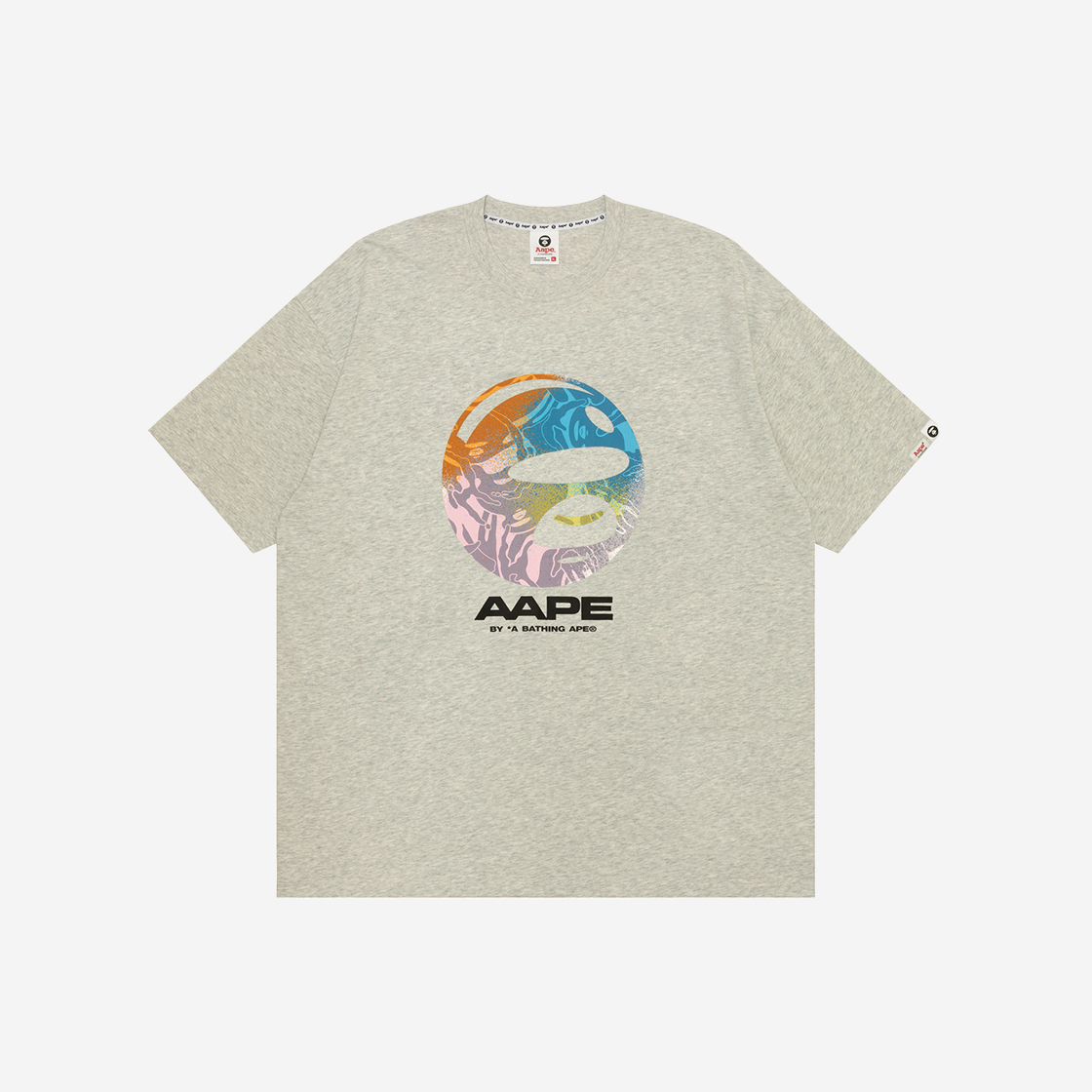 에이프 베이직 로고 티 헤더 화이트 | AAPE | KREAM