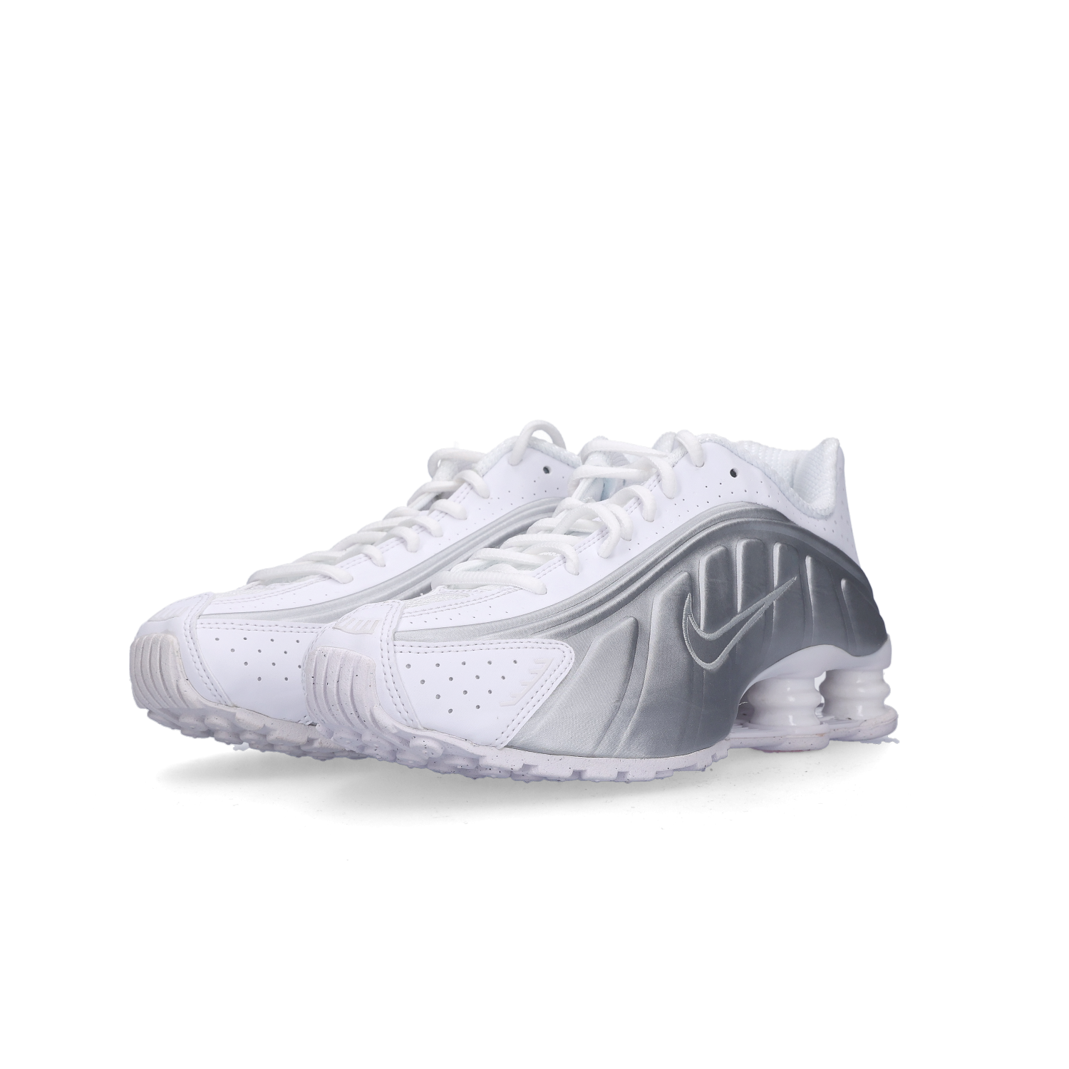 (W) 나이키 샥스 R4 화이트 메탈릭 실버 2024 | KREAM