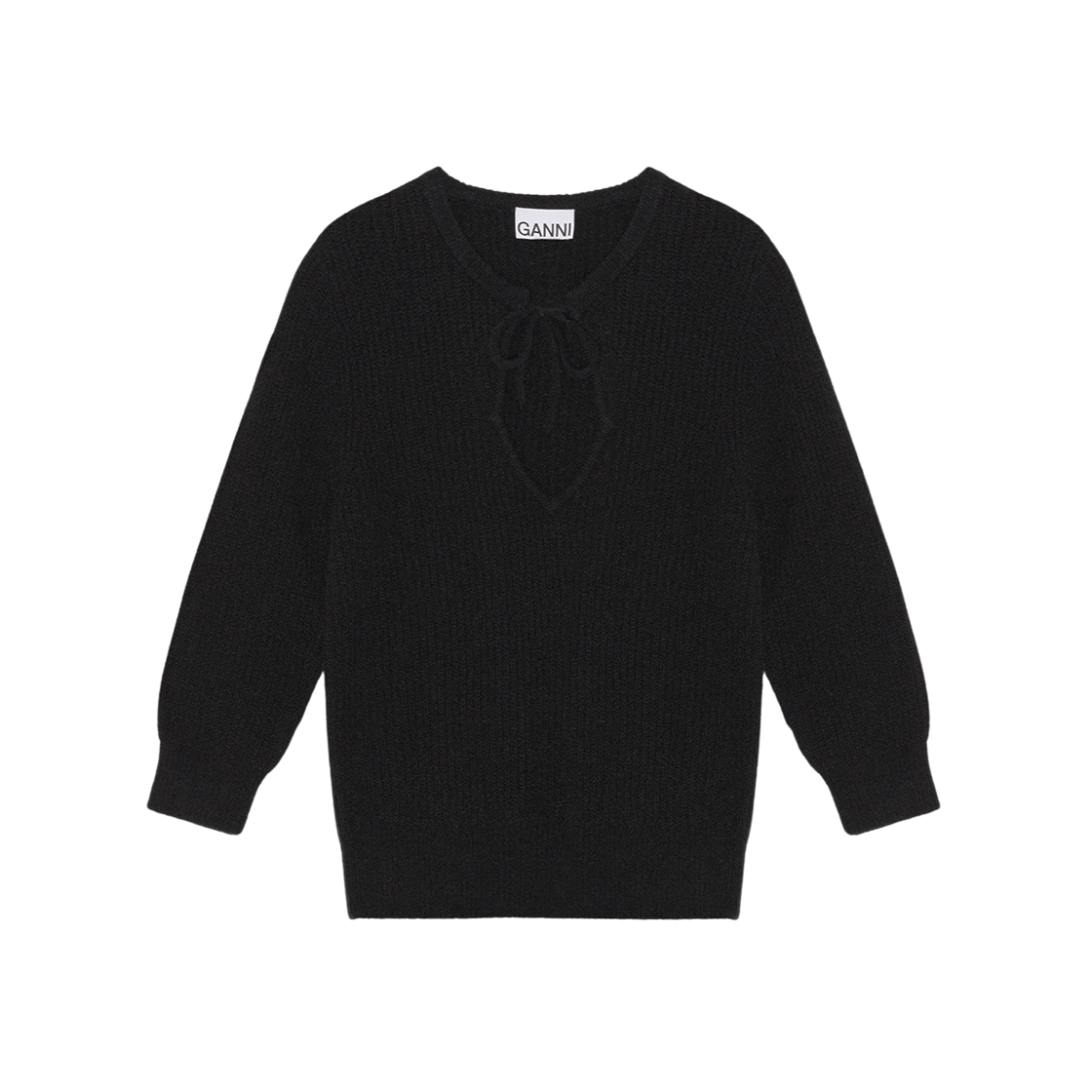 (W) 가니 소프트 울 탑 블랙 | Ganni | KREAM