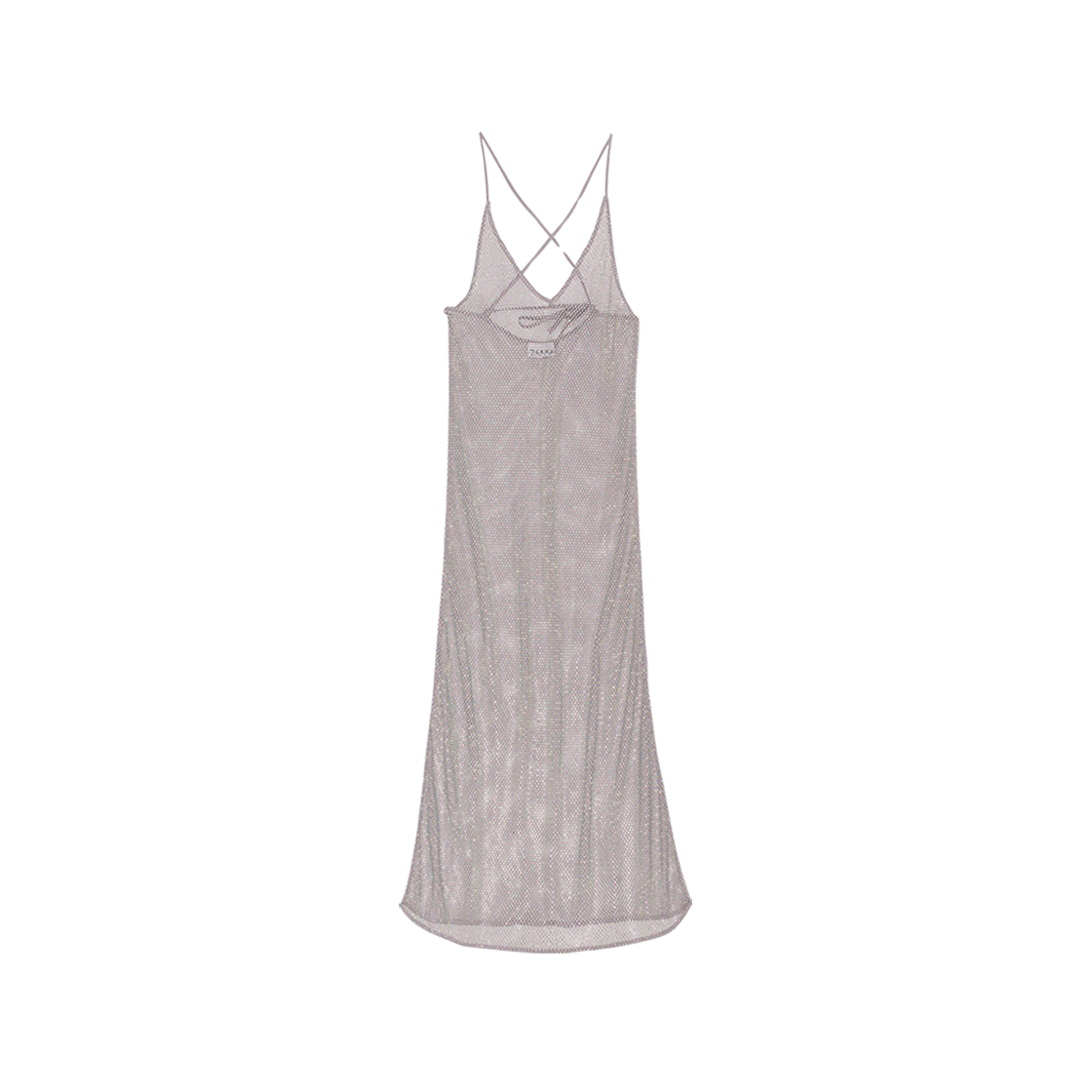 (W) 가니 엠벨리시드 메쉬 드레스 실버 | Ganni | KREAM