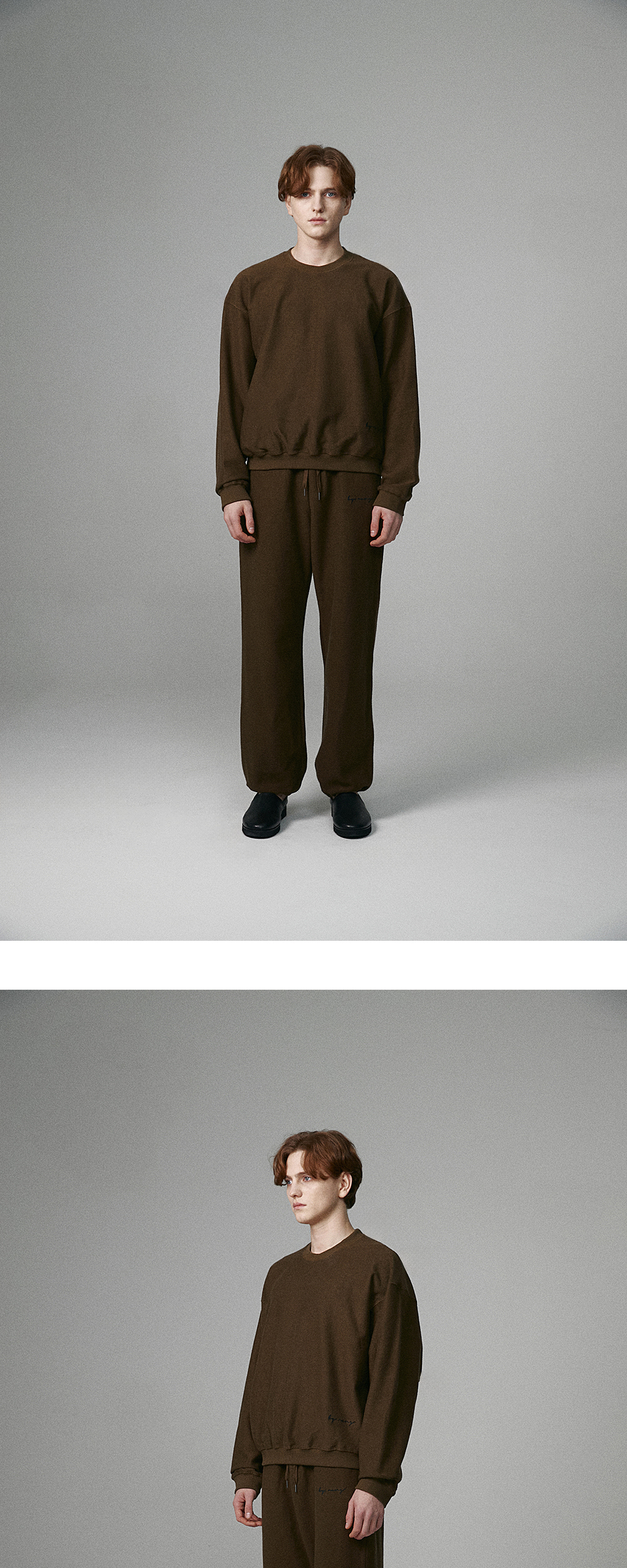 바이랑 리버스 코튼 저지 트랙 팬츠 카키 | BY RANG | KREAM