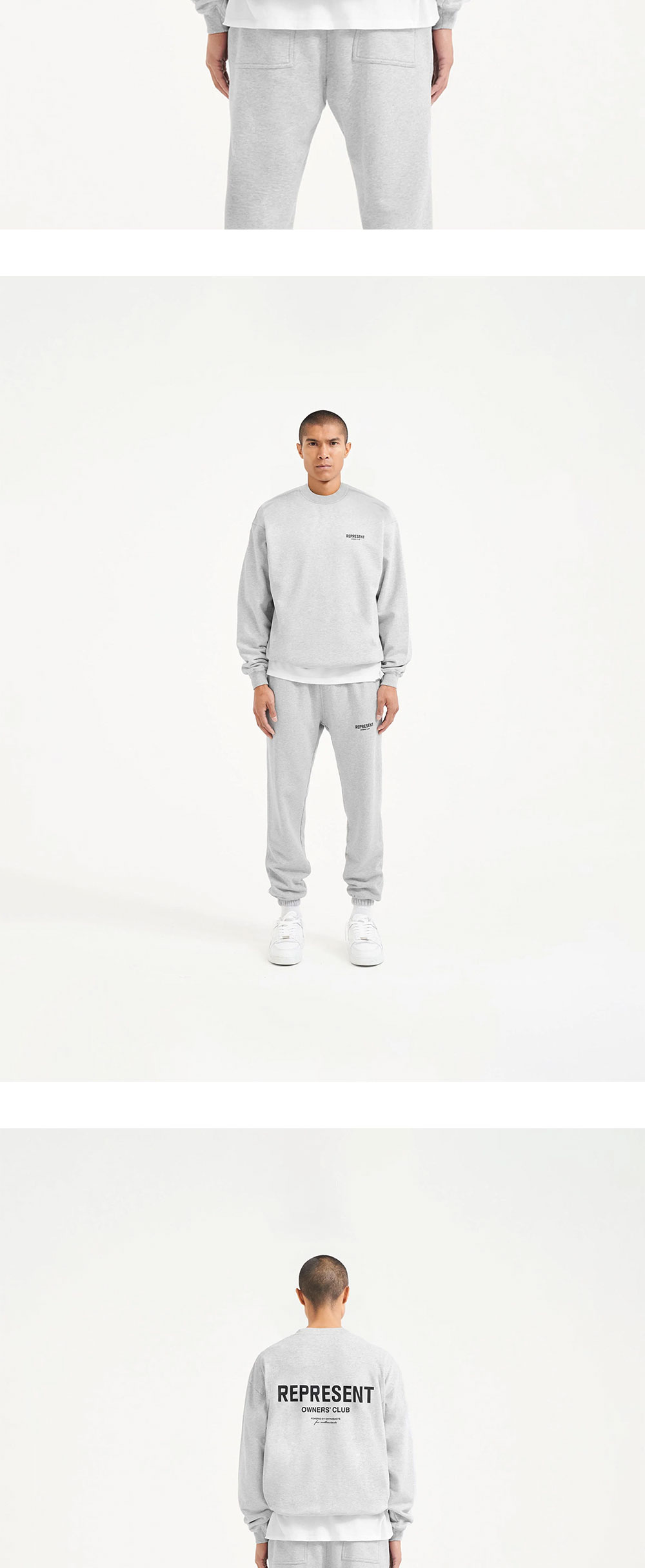 리프레젠트 오너스 클럽 스웨터 애쉬 그레이 | Represent | KREAM