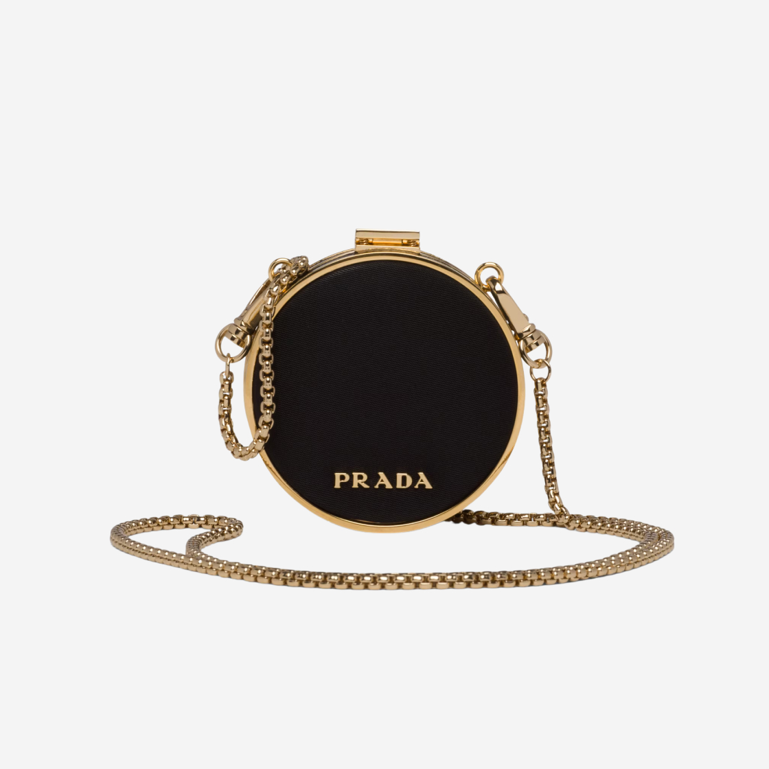 프라다 나일론 메탈 네클리스백 블랙 | Prada | KREAM