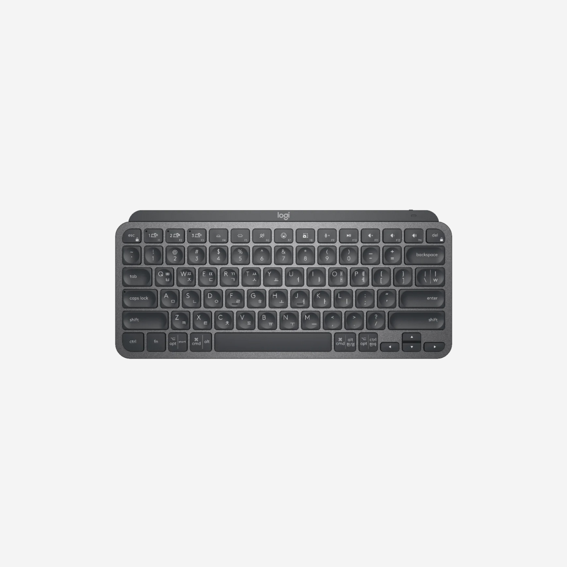 로지텍 MX 키 미니 미니멀 무선 일루미네이티드 키보드 그래파이트 국문 자판 (국내 정식 발매 제품) | Logitech | KREAM