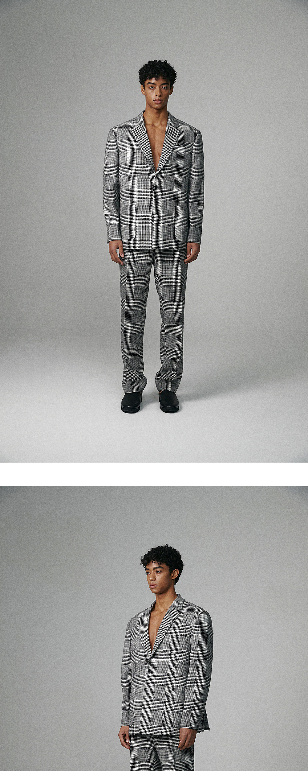 바이랑 체크 울 수트 자켓 | BY RANG | KREAM