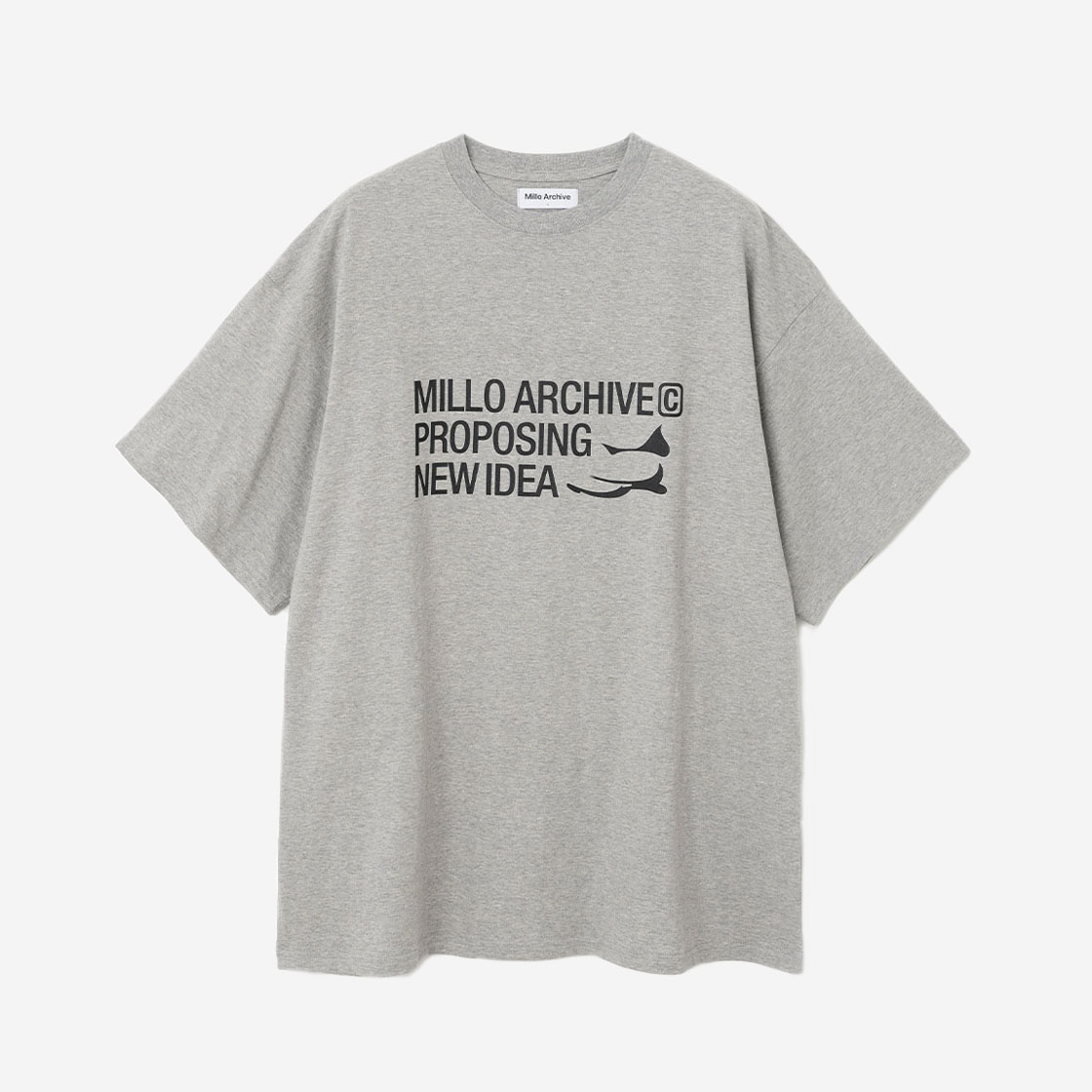 밀로 아카이브 뉴 아이디어 티셔츠 멜란지 그레이 | Millo Archive | KREAM