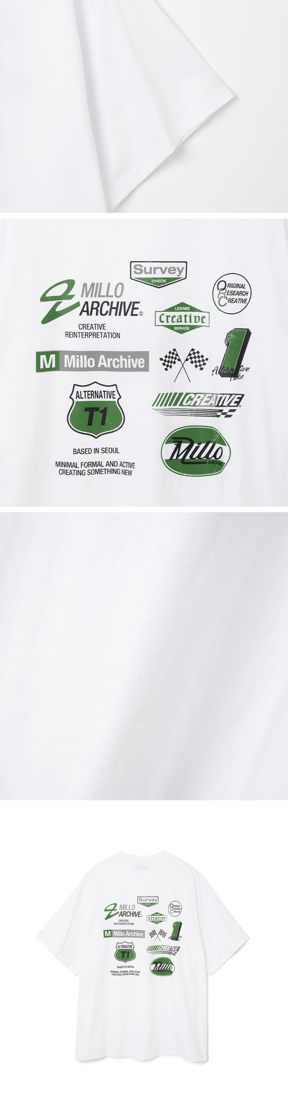 밀로 아카이브 레이싱 그래픽 티셔츠 화이트 | Millo Archive | KREAM