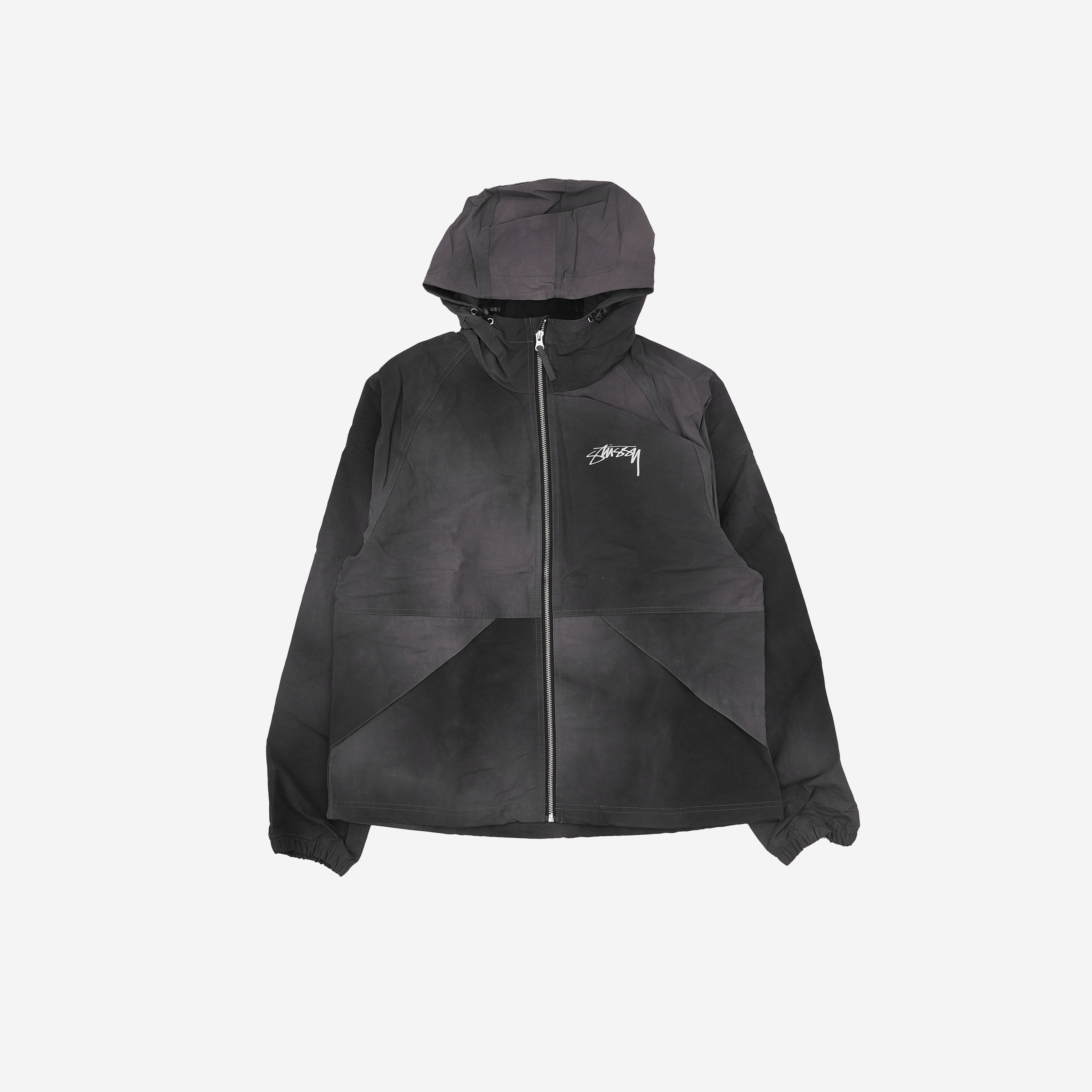 스투시 웨이브 다이 비치 쉘 자켓 블랙 | KREAM