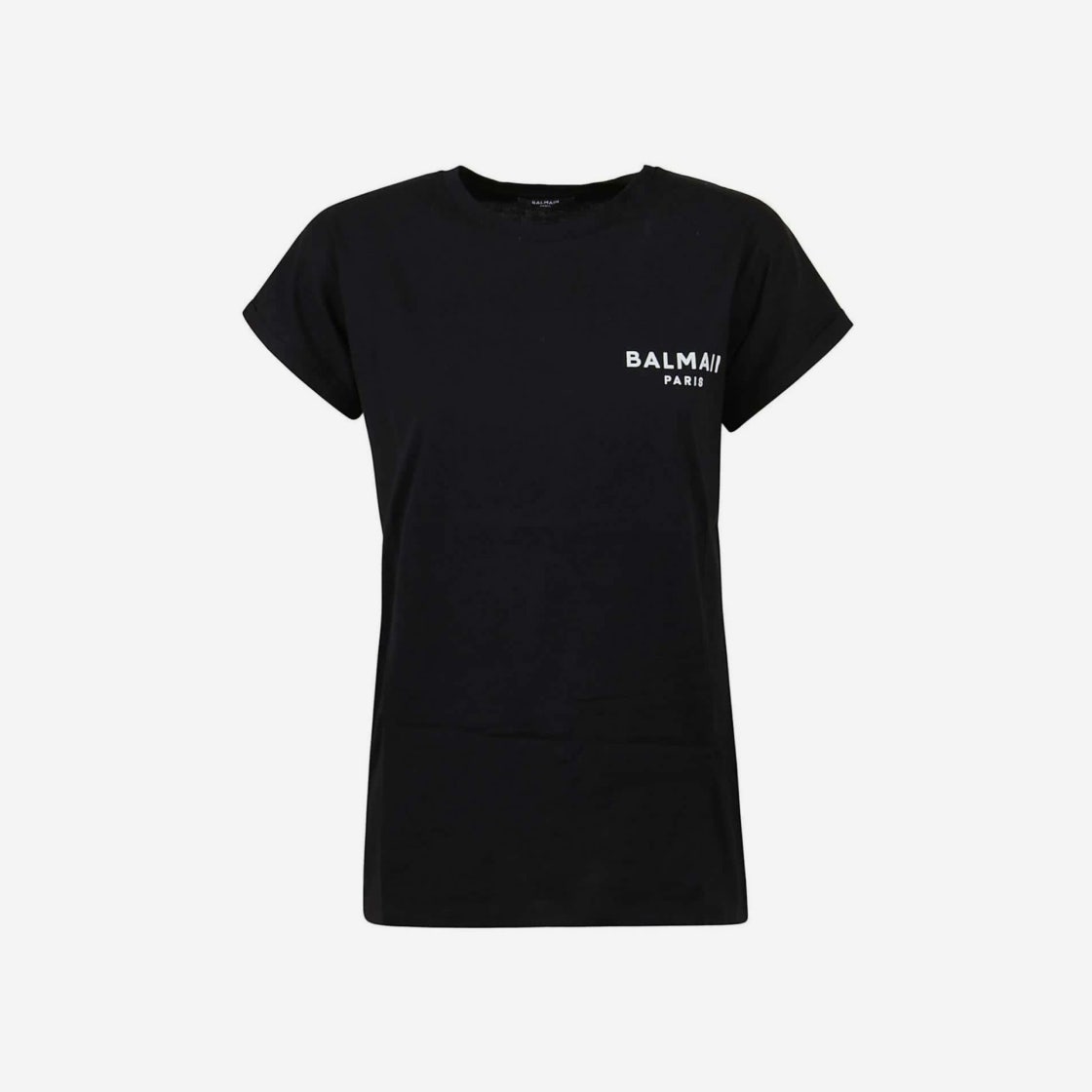 (W) 발망 발망 로고 프린트 에코 리스폰시블 코튼 티셔츠 블랙 | Balmain | KREAM