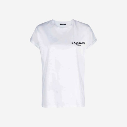 (W) 발망 발망 로고 프린트 에코 리스폰시블 코튼 티셔츠 블랙 | Balmain | KREAM