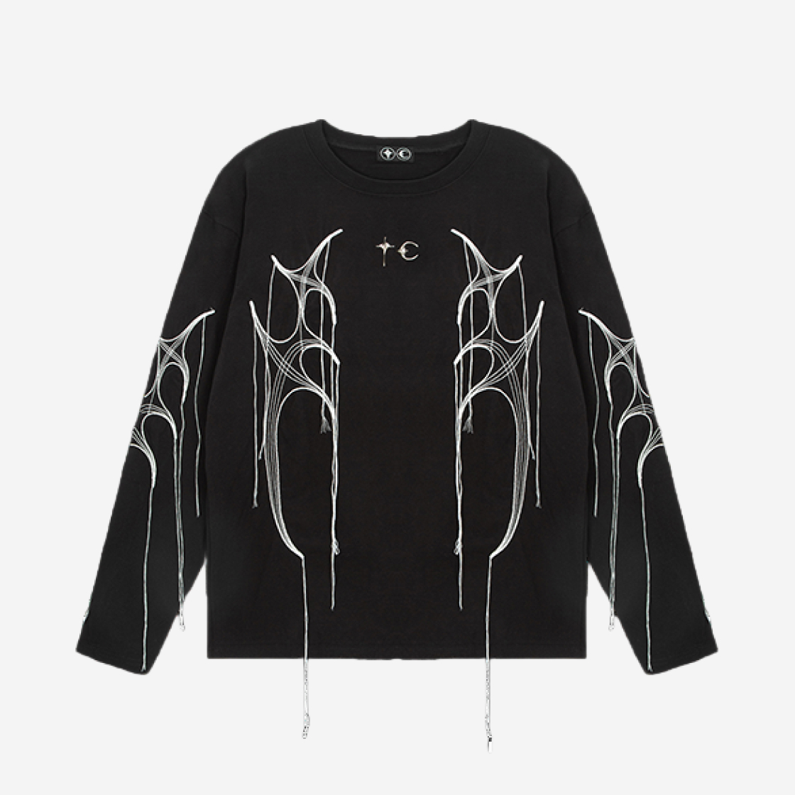 떠그 클럽 트라이벌 트리 슬리브 블랙 화이트 | Thug Club | KREAM