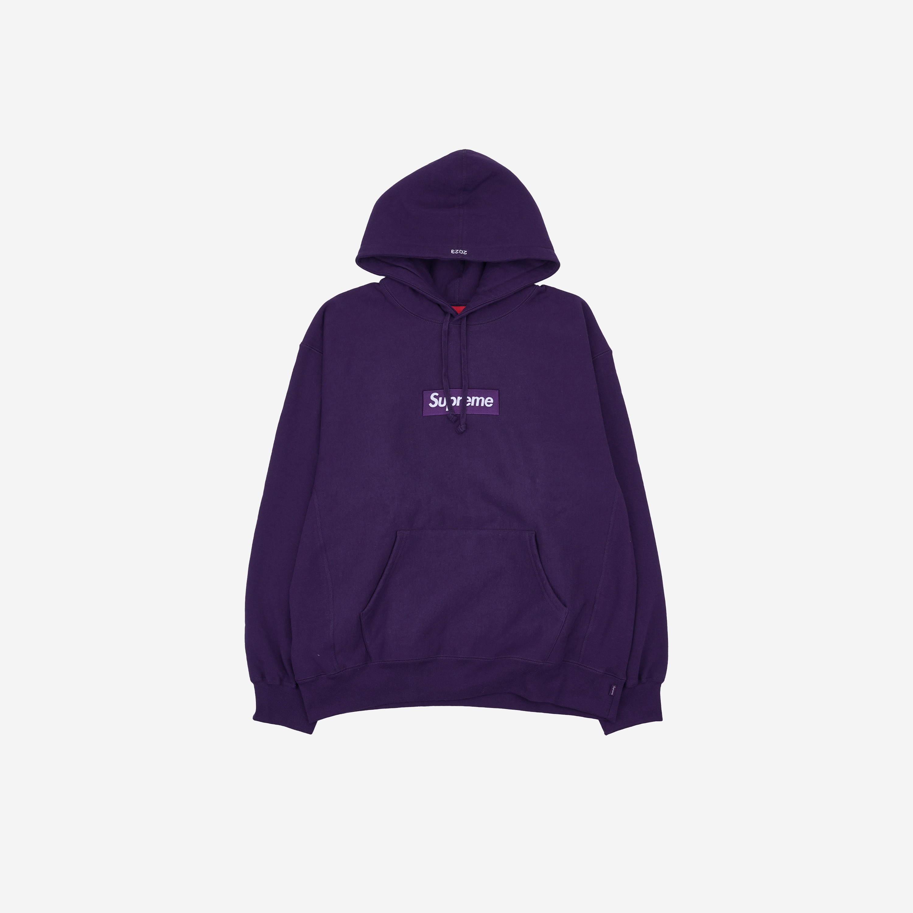 슈프림 박스로고 후드 스웨트셔츠 다크 퍼플 - 23FW | KREAM