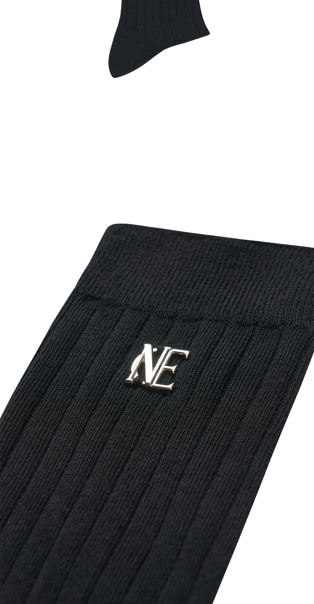 노이스 로고 리브드 삭스 블랙 | Noice | KREAM