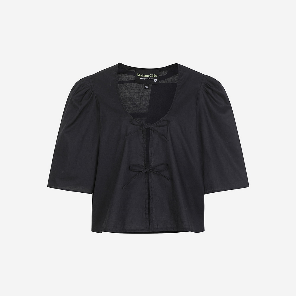 메종 클레오 우먼 아그네스 블라우스 블랙 | Maison Cleo | KREAM
