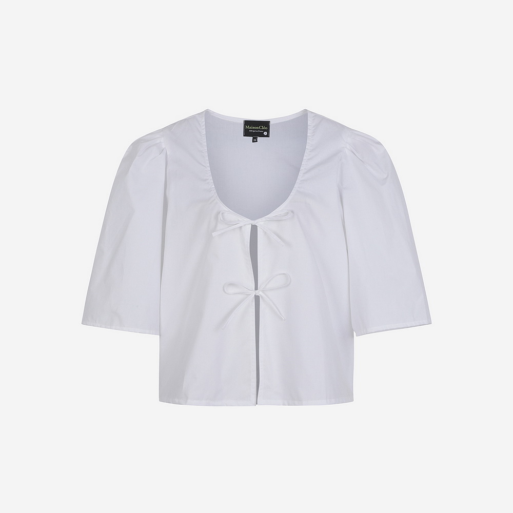 메종 클레오 우먼 아그네스 블라우스 화이트 | Maison Cleo | KREAM