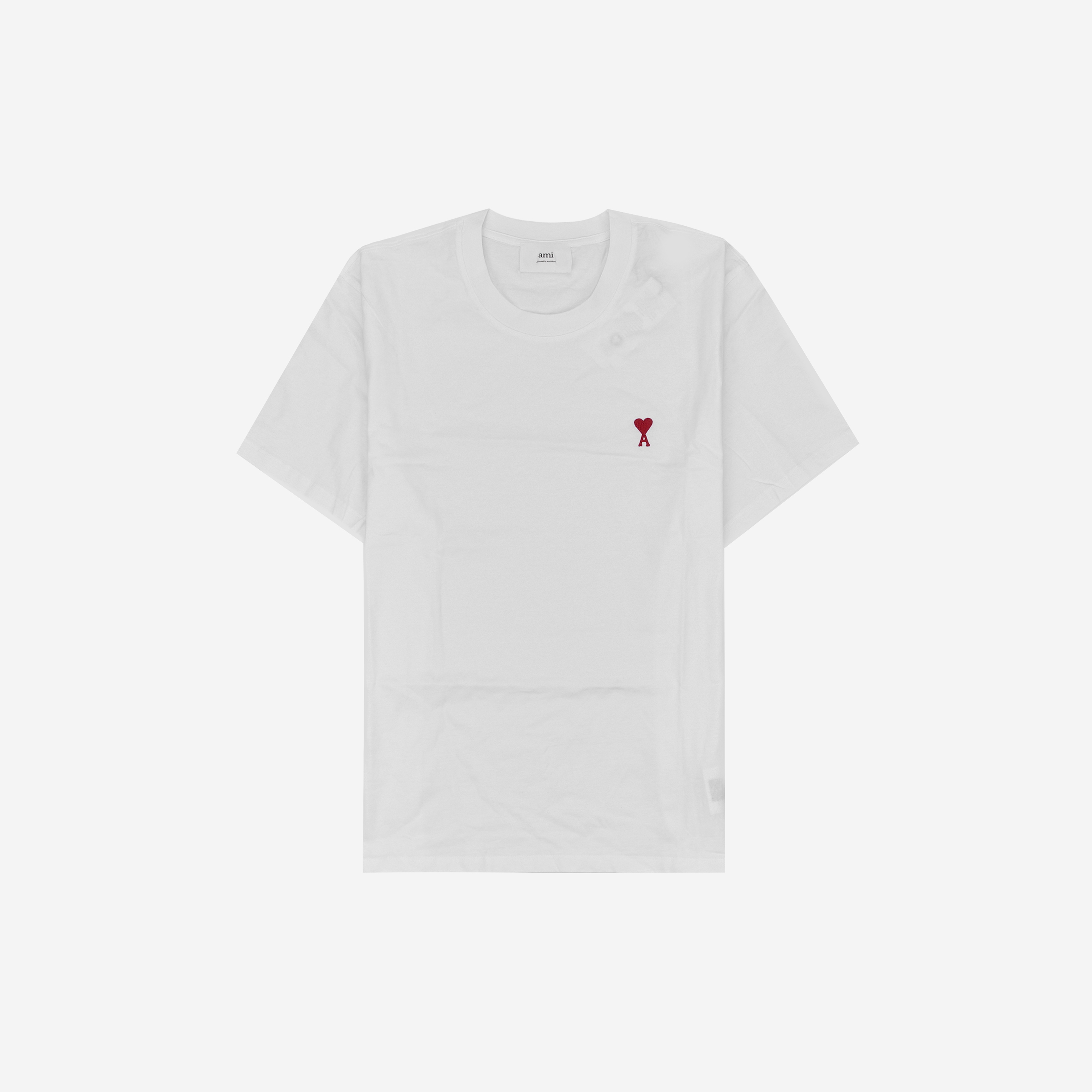 아미 스몰 하트 로고 티셔츠 화이트 - 22SS | KREAM
