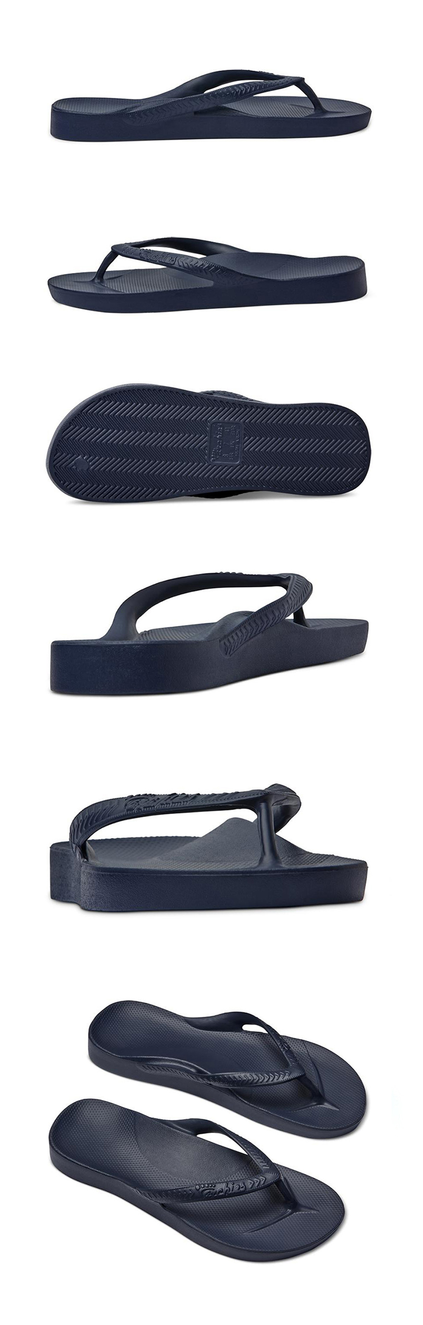 아치스 아치 서포트 플립 플랍 네이비 | ARCHIES | KREAM