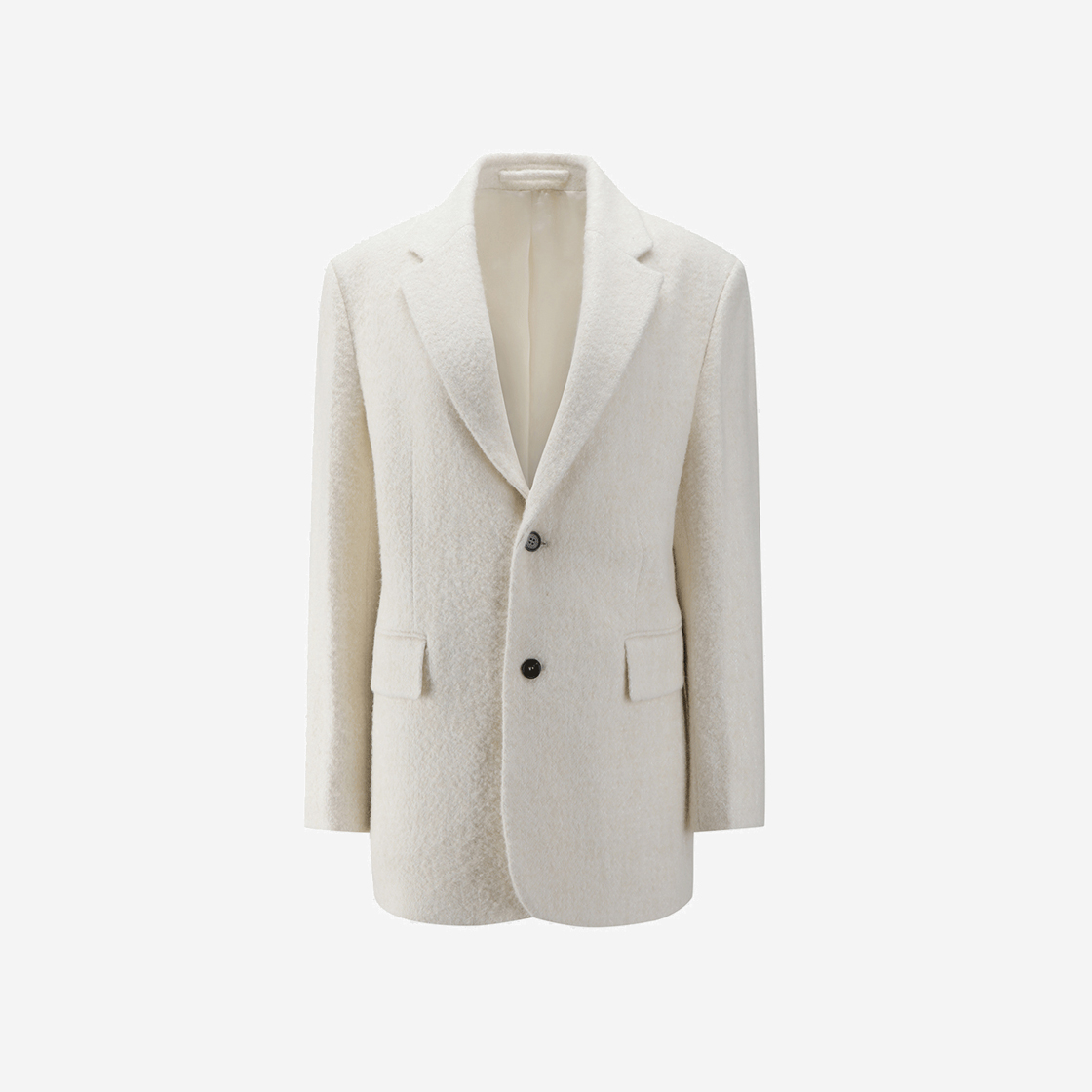 르하스 오버사이즈 헤링본 2 버튼 자켓 - 아이보리 | L'H.A.S | KREAM