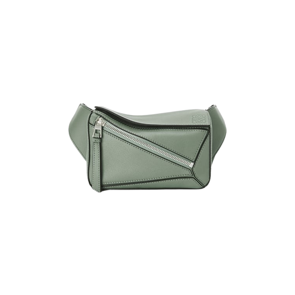 로에베 미니 퍼즐 범백 인 클래식 카프스킨 다크 세이지 Loewe Kream