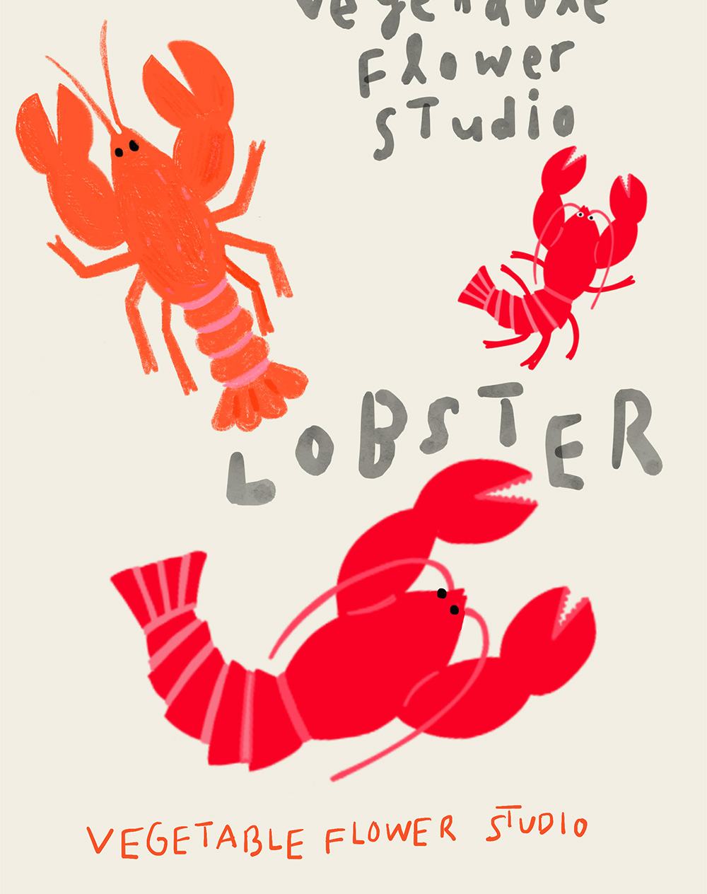 베지터블 플라워 스튜디오 라지 랍스터 세라믹 | VEGETABLE FLOWER STUDIO | KREAM
