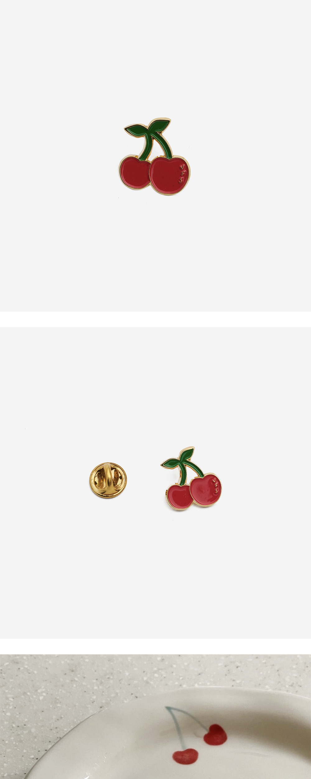 베지터블 플라워 스튜디오 체리 브로치 | VEGETABLE FLOWER STUDIO | KREAM