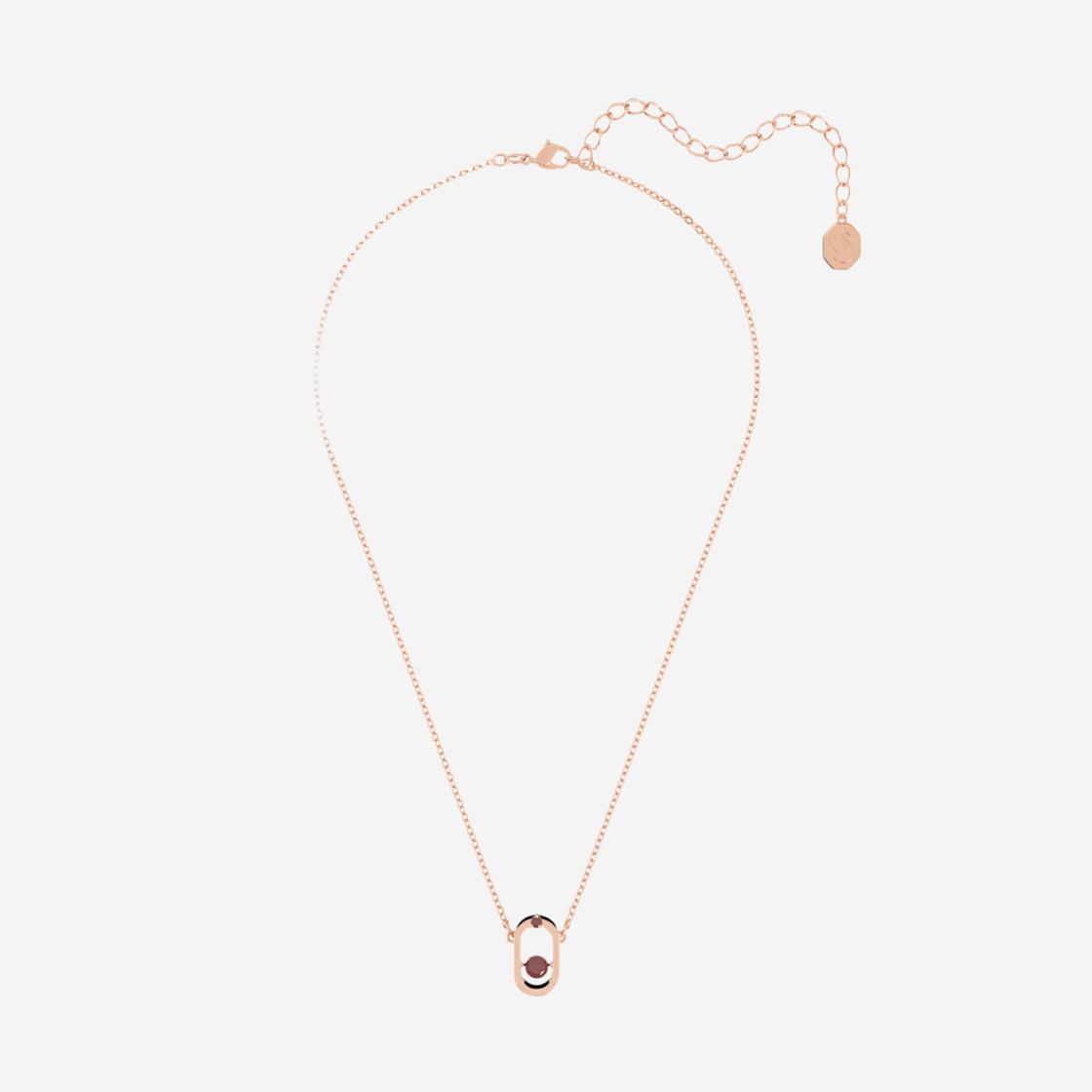 (W) 스와로브스키 스파클링 댄스 펜던트 라운드 컷 오벌 쉐입 레드 로즈골드 플래팅 | Swarovski | KREAM