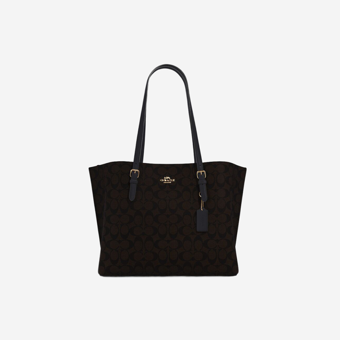 코치 시그니처 캔버스 몰리 토트백 브라운 블랙 | Coach | KREAM