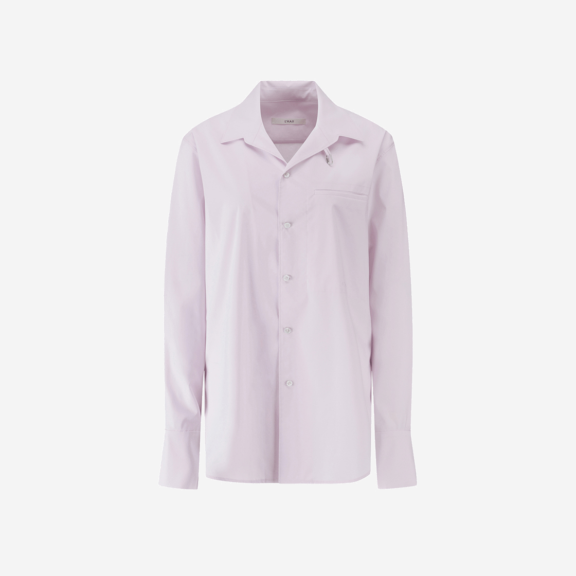 르하스 이탈리안 맨즈 카라 셔츠 - 라이트 핑크 | L'H.A.S | KREAM
