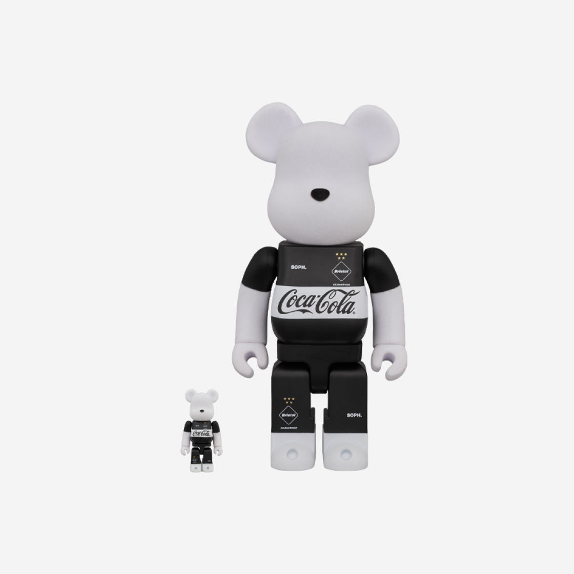 베어브릭 x FC 레알 브리스톨 x 코카콜라 100% & 400% 세트 | Bearbrick | KREAM