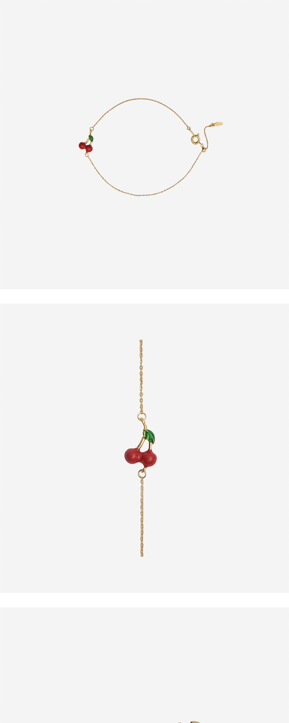 베지터블 플라워 스튜디오 체리 컬러 브레이슬릿 레드 | VEGETABLE FLOWER STUDIO | KREAM