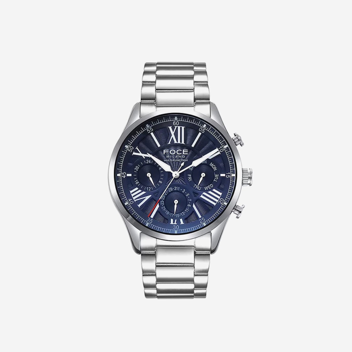 포체 FM7615BU 멀티 펑션 스테인리스 스틸 43mm 블루 | Foce | KREAM