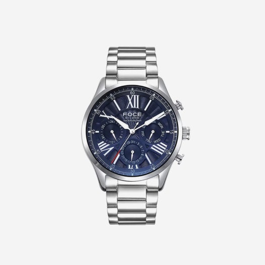 포체 FM7613BU 멀티 펑션 스테인리스 스틸 42mm 블루 | Foce | KREAM