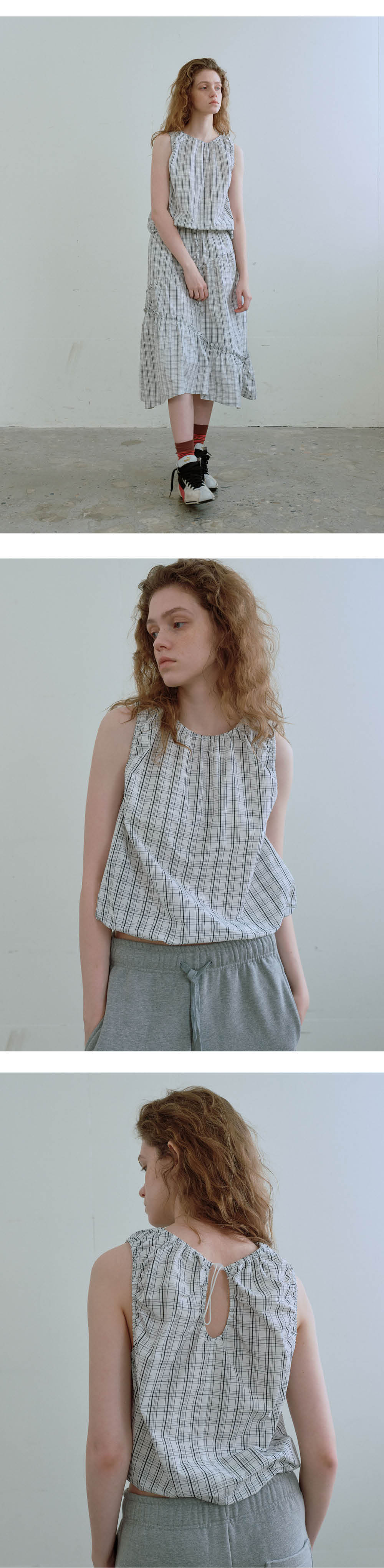 엔조블루스 스트링 슬리브리스 탑 화이트 | ENZO BLUES | KREAM