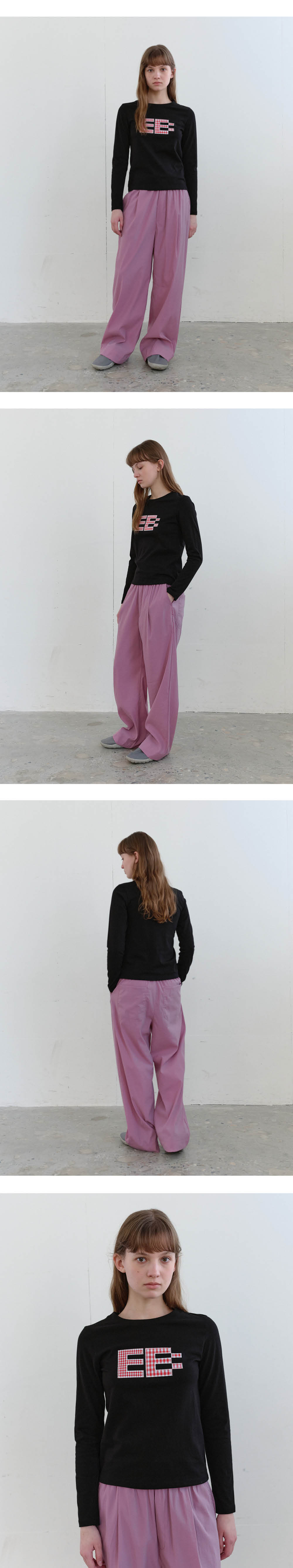 엔조블루스 픽셀 로고 롱슬리브 블랙 | ENZO BLUES | KREAM