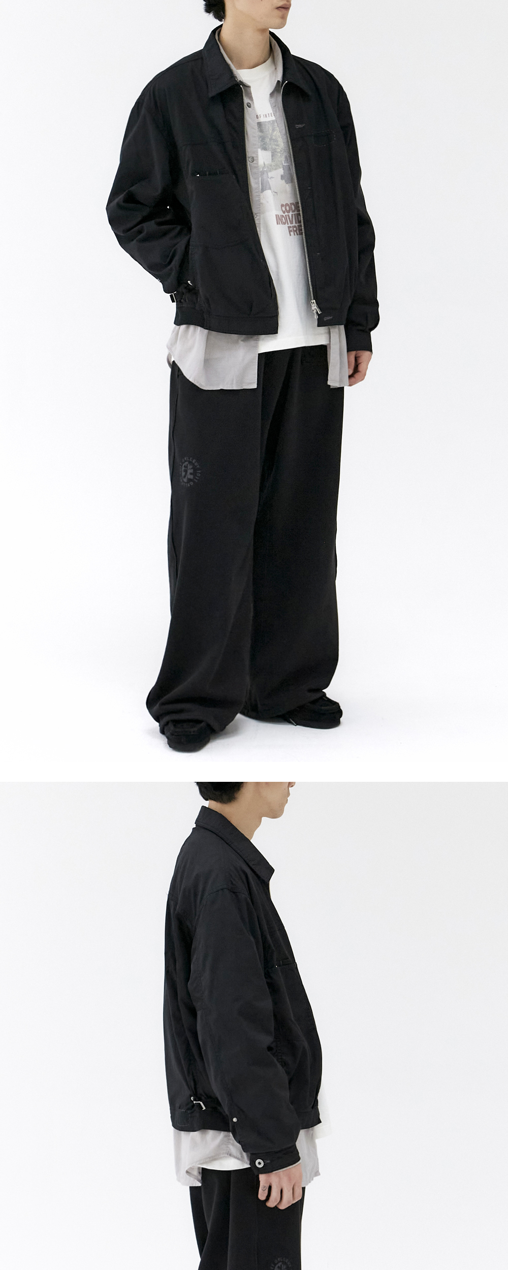 폴리테루 1011 퍼티그 스웨트팬츠 1.2v 소프트 블리치드 블랙 | Polyteru | KREAM