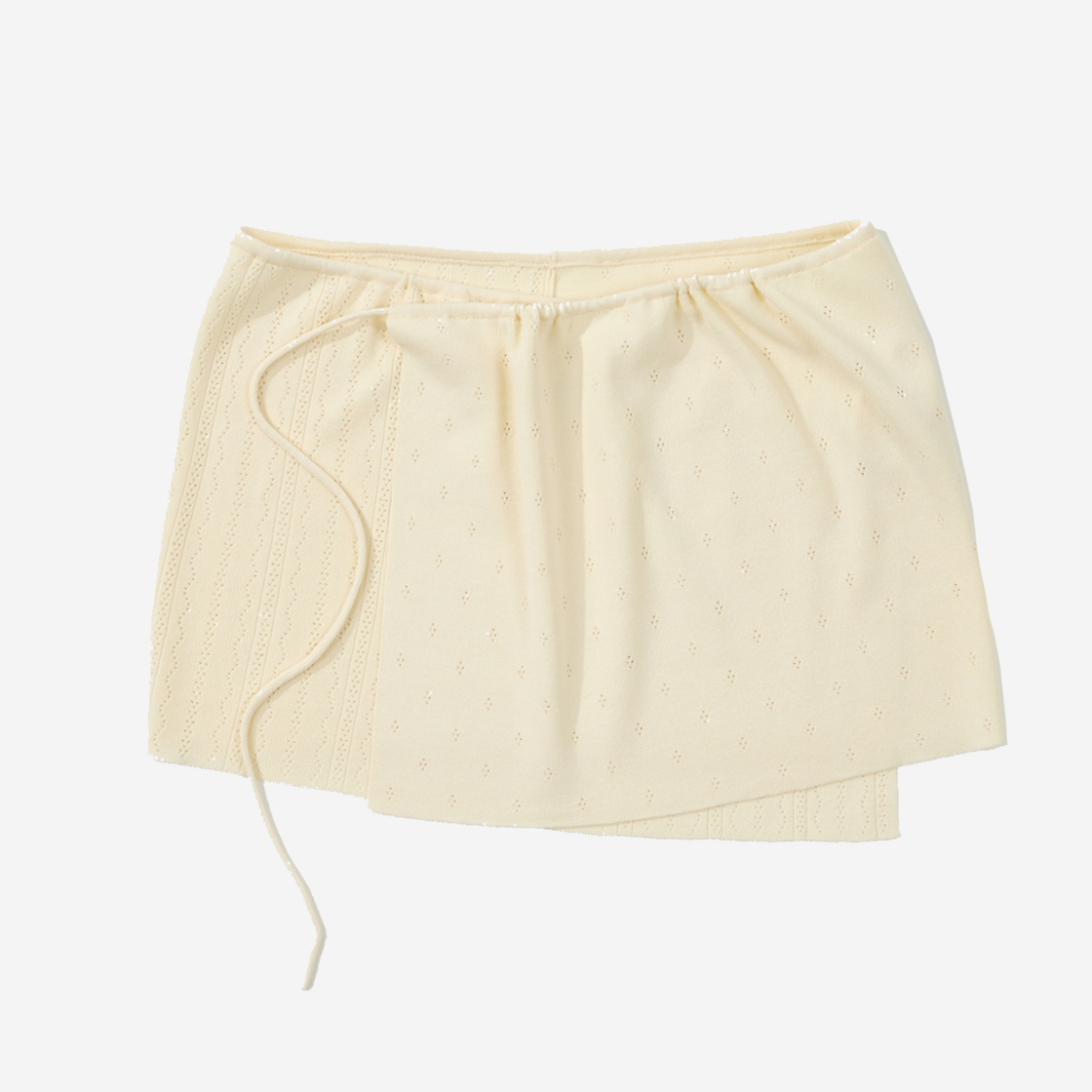 복복 에이프론 니트 랩스커트 아이보리 | BOCBOK | KREAM