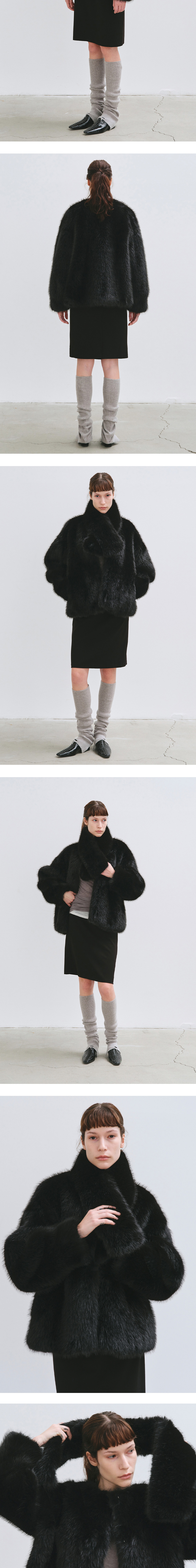 [사은품 증정] 해브레스 블레어 페이크 퍼 재킷 블랙 | HAVELESS | KREAM