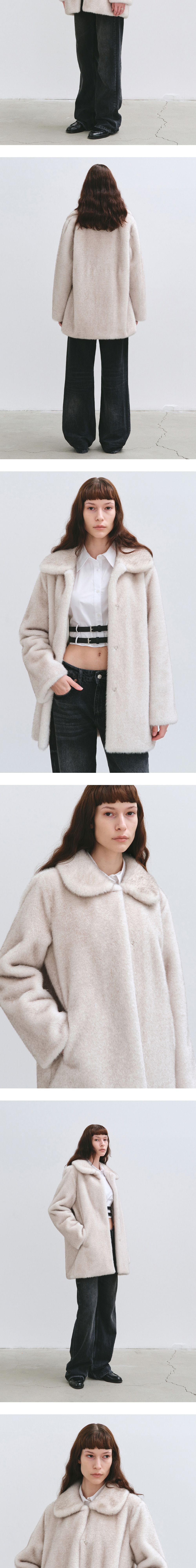 해브레스 캐롤 페이크 퍼 코트 라이트 그레이 | HAVELESS | KREAM