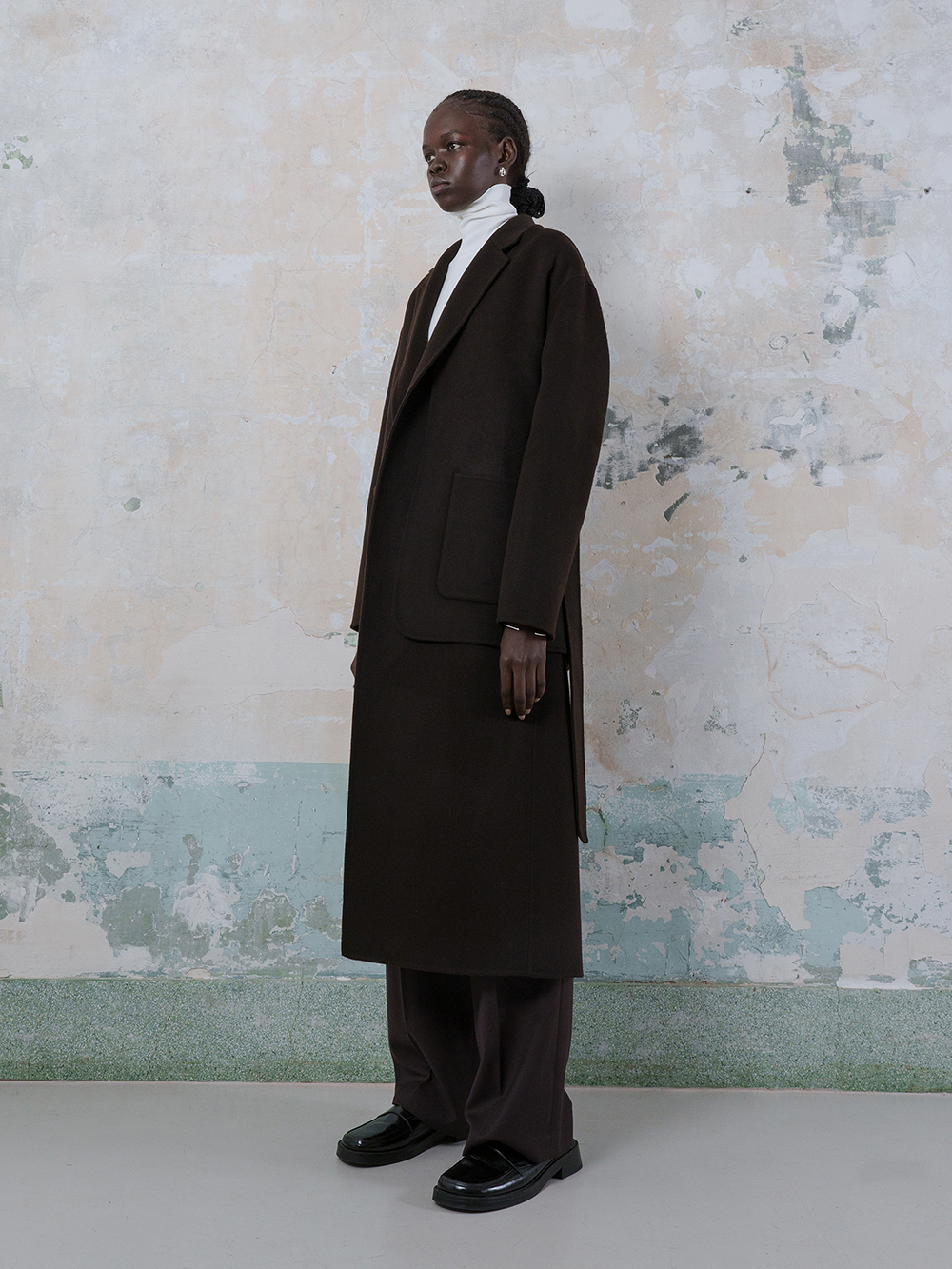 고엔제이 블레이저 레이어드 베스트 코트 다크브라운 | GOEN.J | KREAM