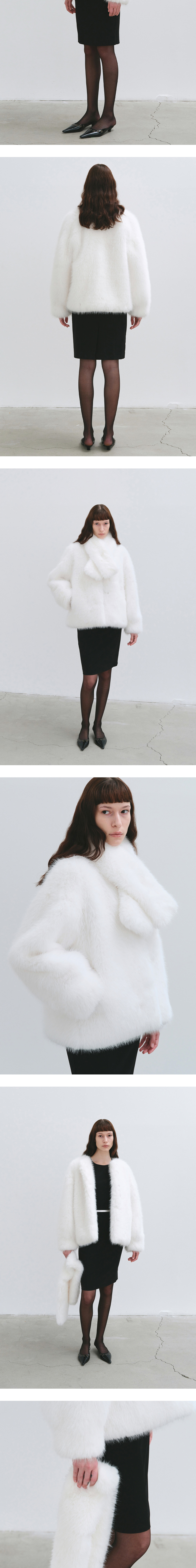 [사은품 증정] 해브레스 블레어 페이크 퍼 재킷 화이트 | HAVELESS | KREAM