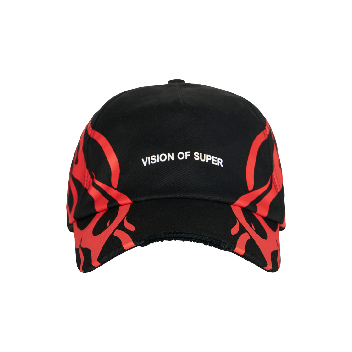 비전오브슈퍼 래드 불꽃 프린트 블랙 모자 | Vision Of Super | KREAM